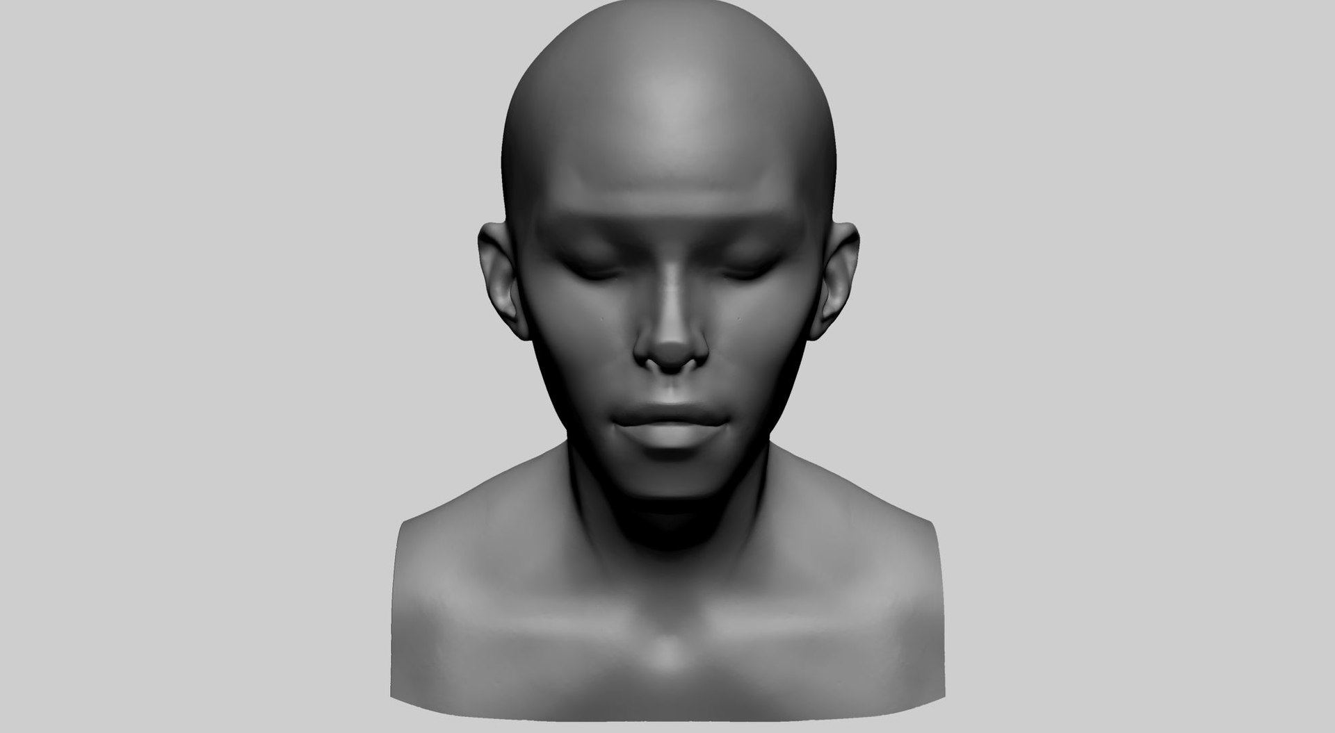 Female Head Form 3D Model - TurboSquid 1891992