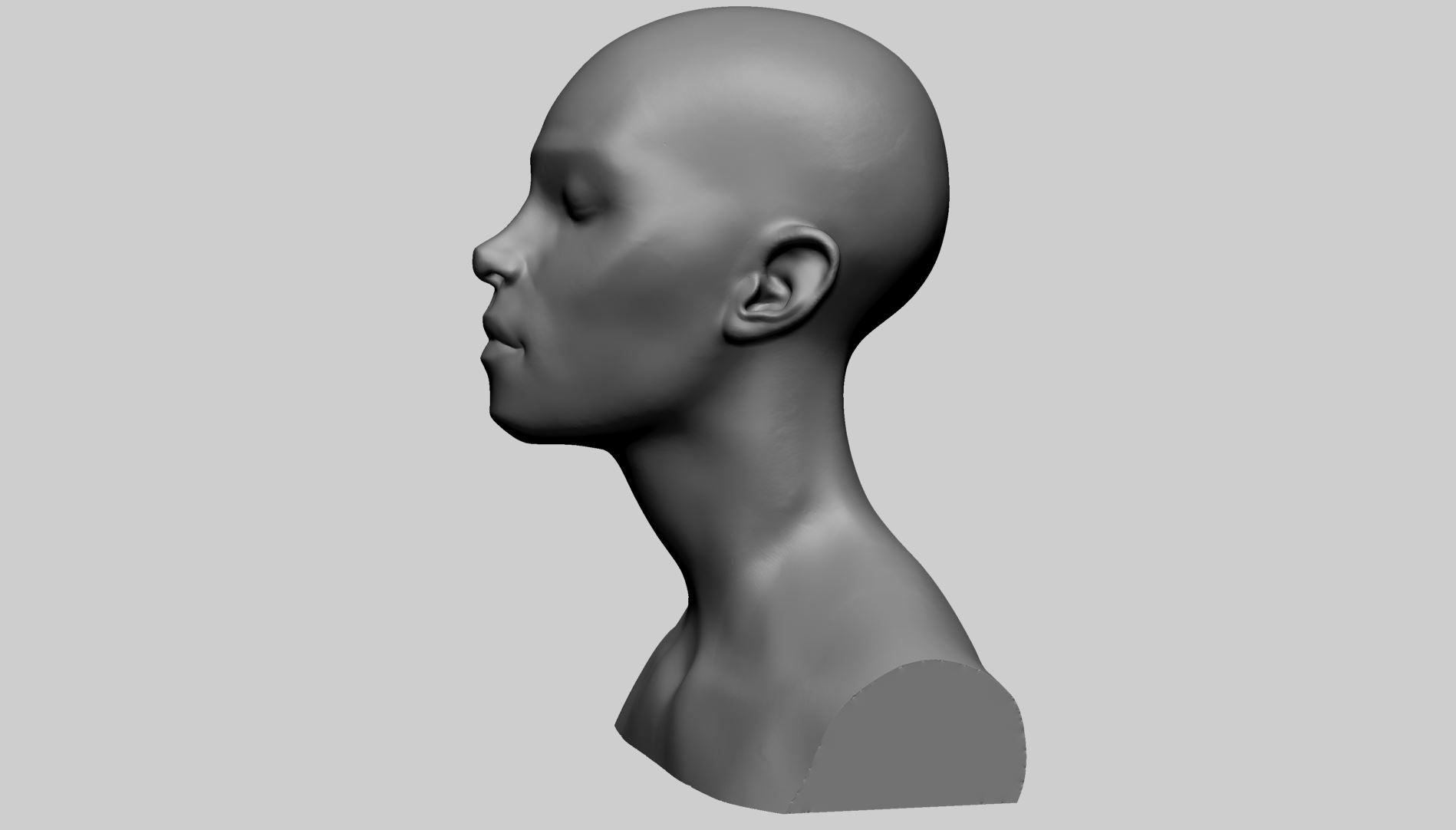 modelo 3d Female Head Form - TurboSquid 1891992