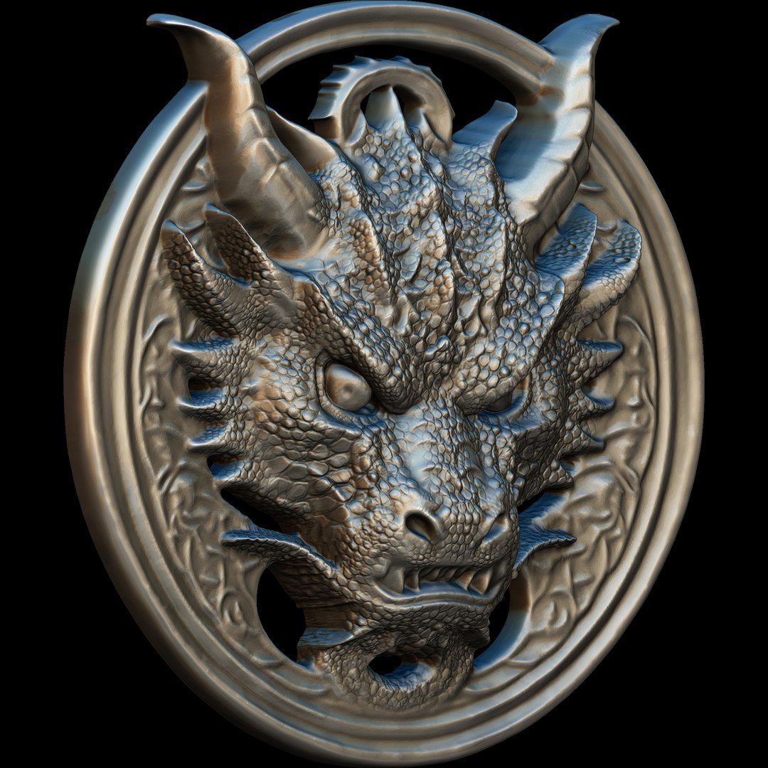 Dragon Head Relief No8 3D Print Model 3D - TurboSquid 2324376