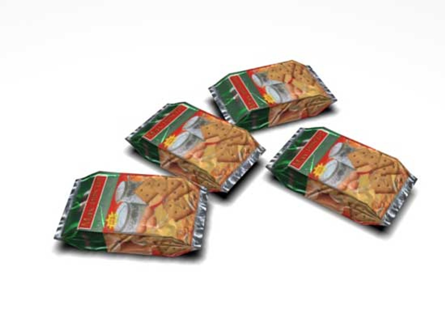 Biscuit Packet 3d Model