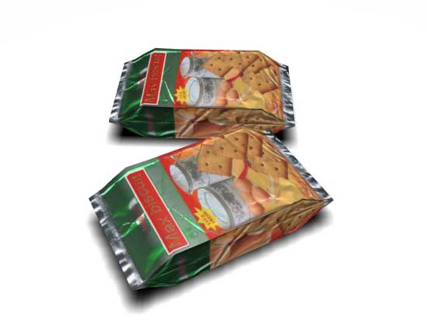 Biscuit Packet 3d Model