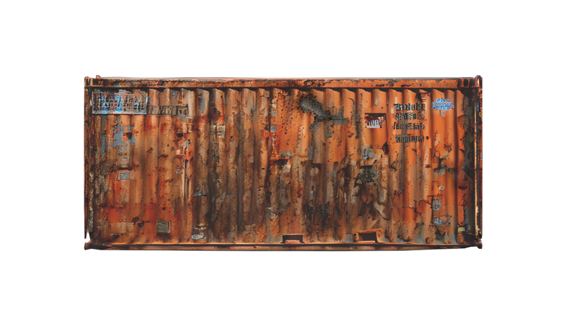 3D Model Rusty Shipping Container - TurboSquid 2152469