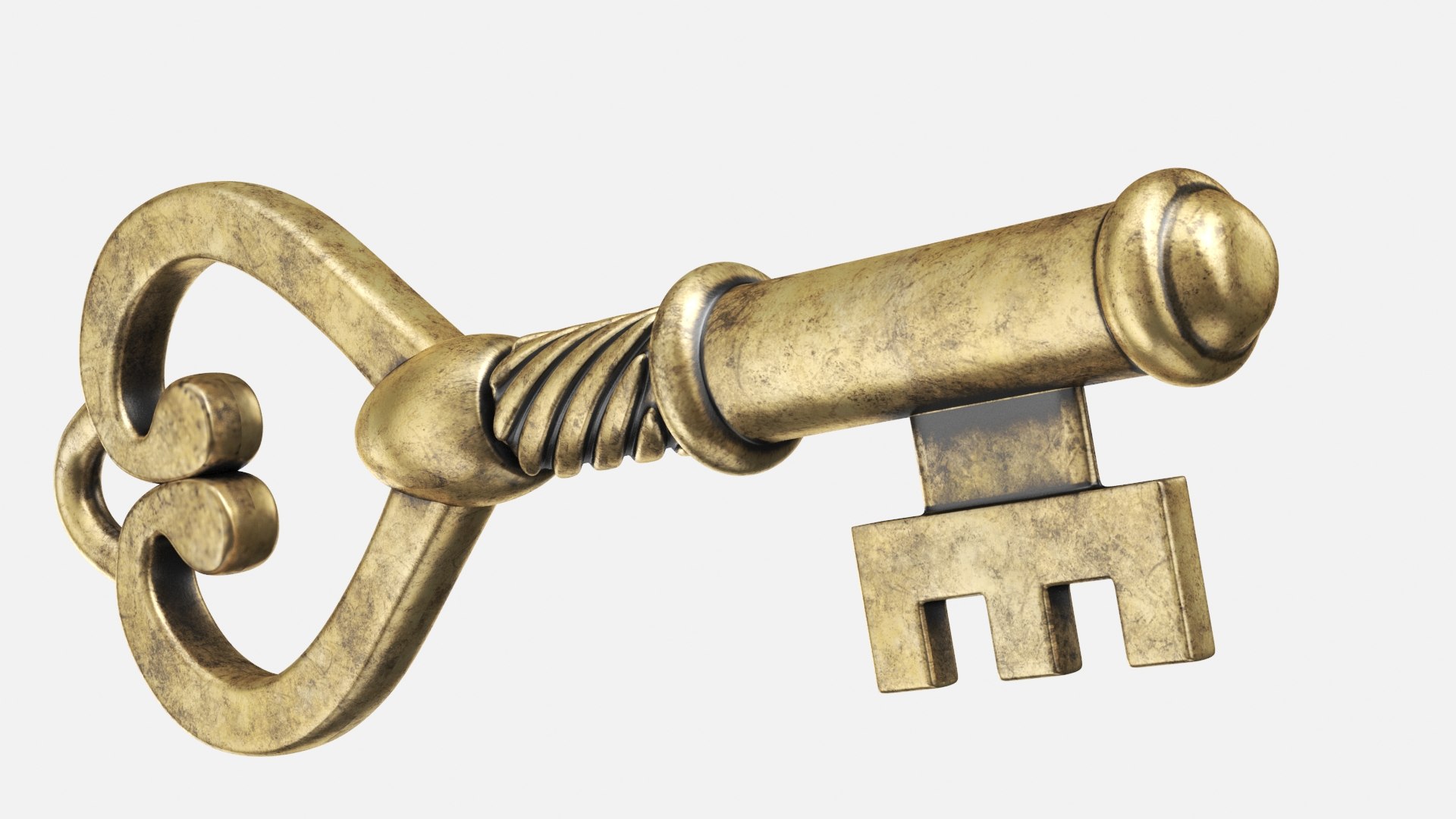 3D Real Old Key Model - TurboSquid 1480613