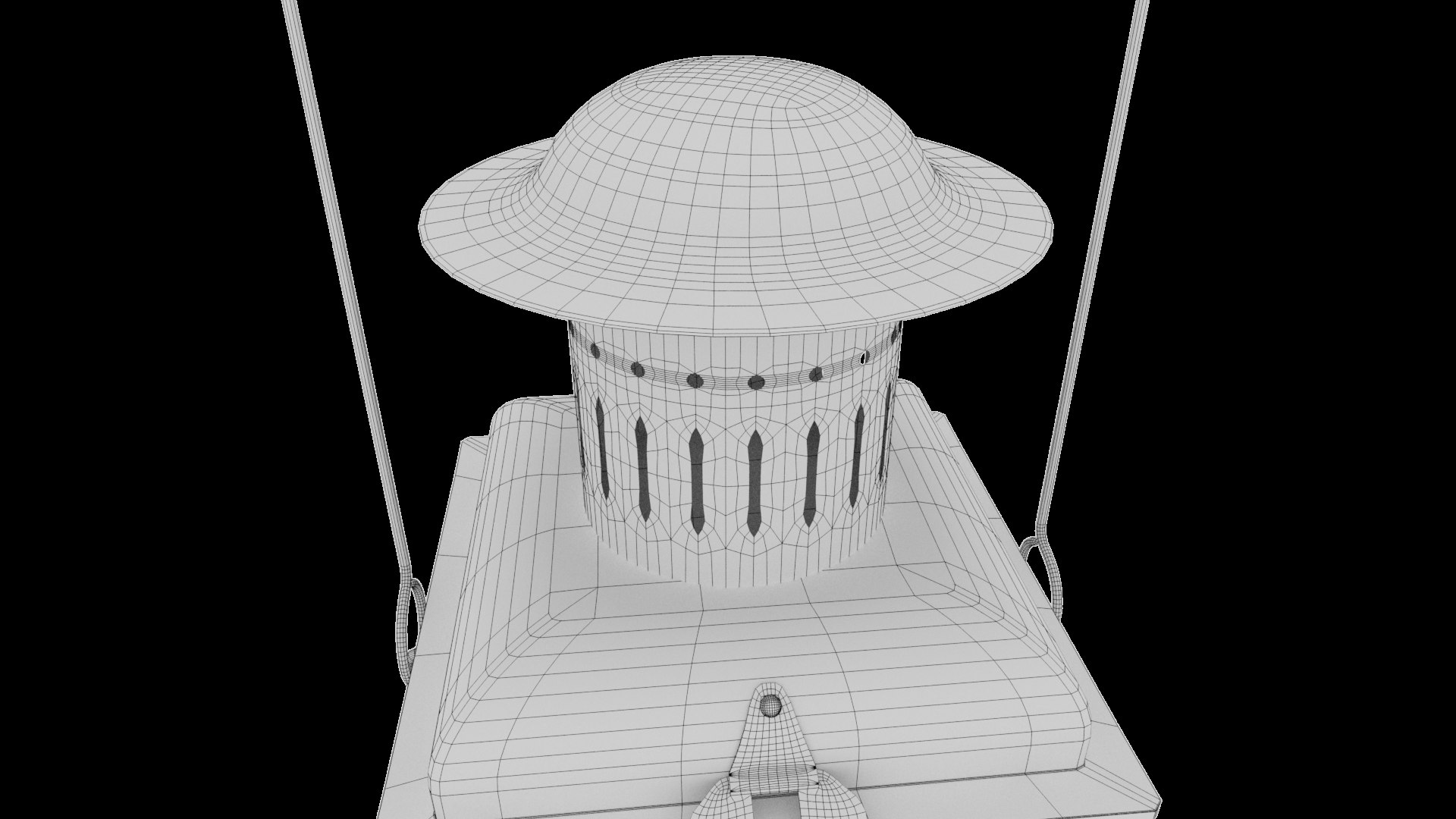 Old Hurricane Lantern With Candle And Animated Fire Model - TurboSquid ...