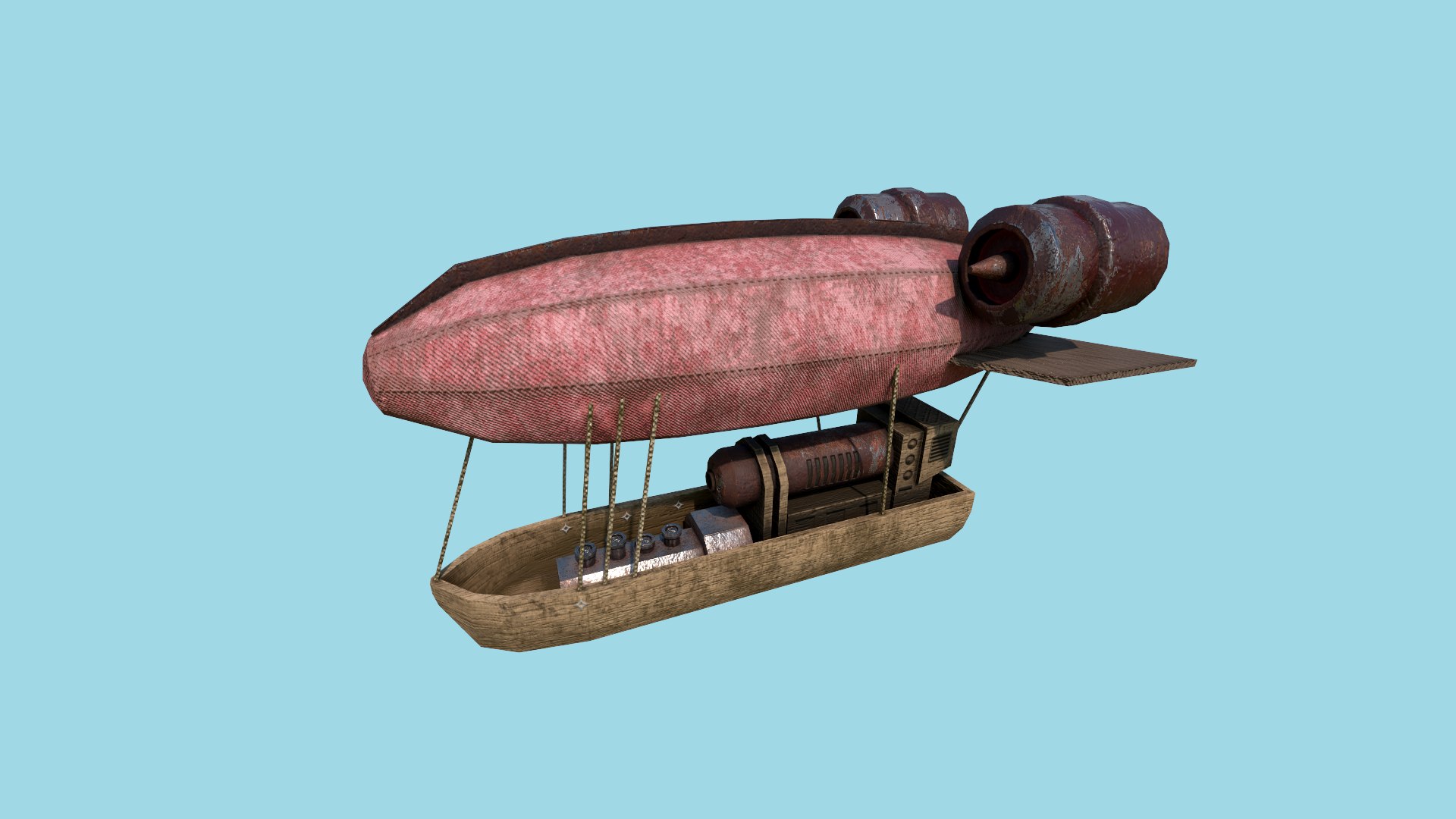 Steampunk Spaceship Model