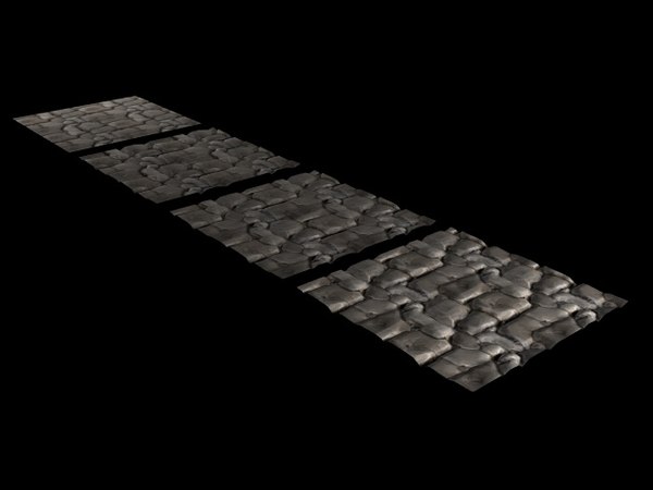 maya tileable stone pavement