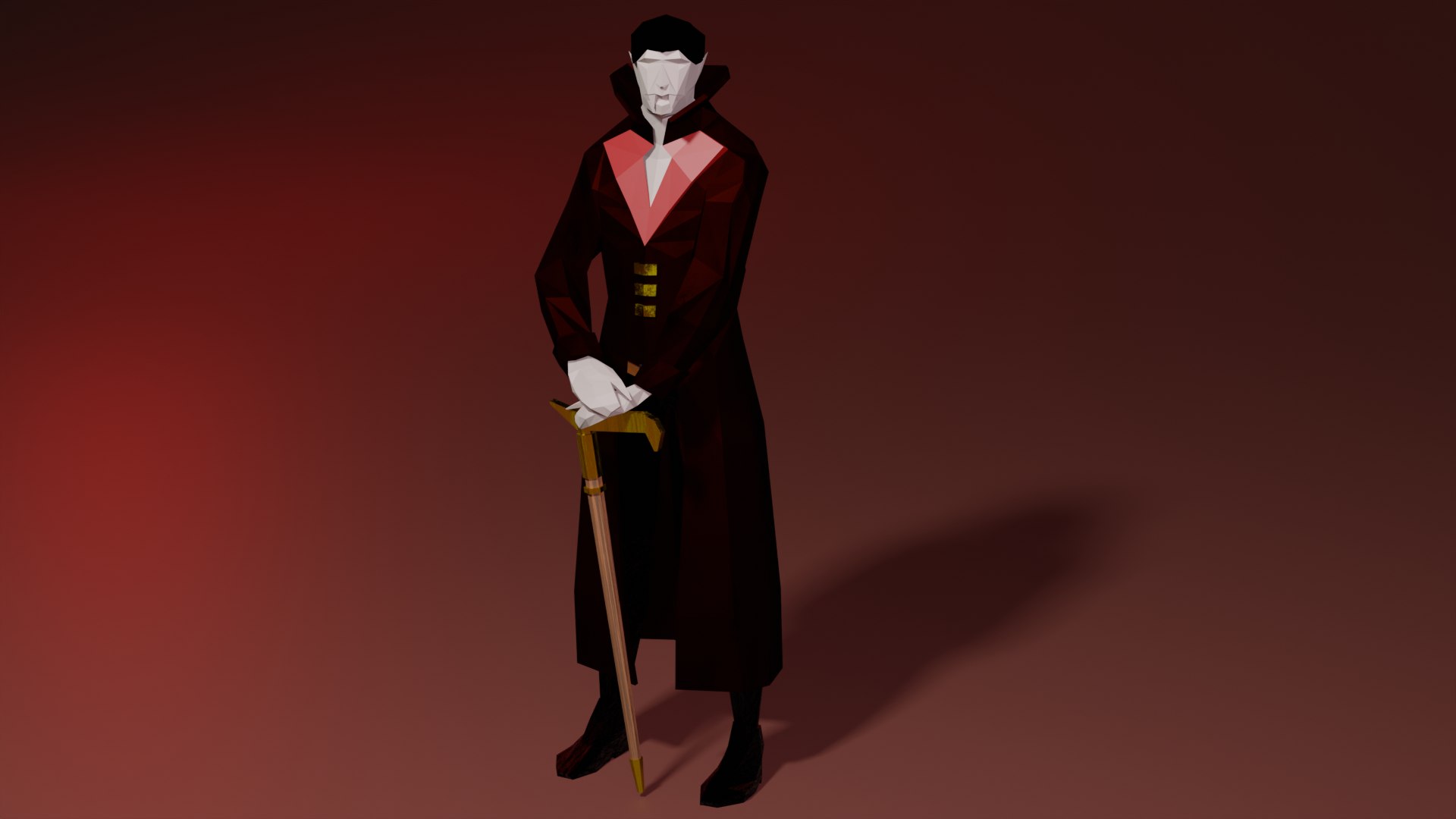 Dracula Vampire Undead Lowpoly Gameready Rigged 3D model - TurboSquid ...
