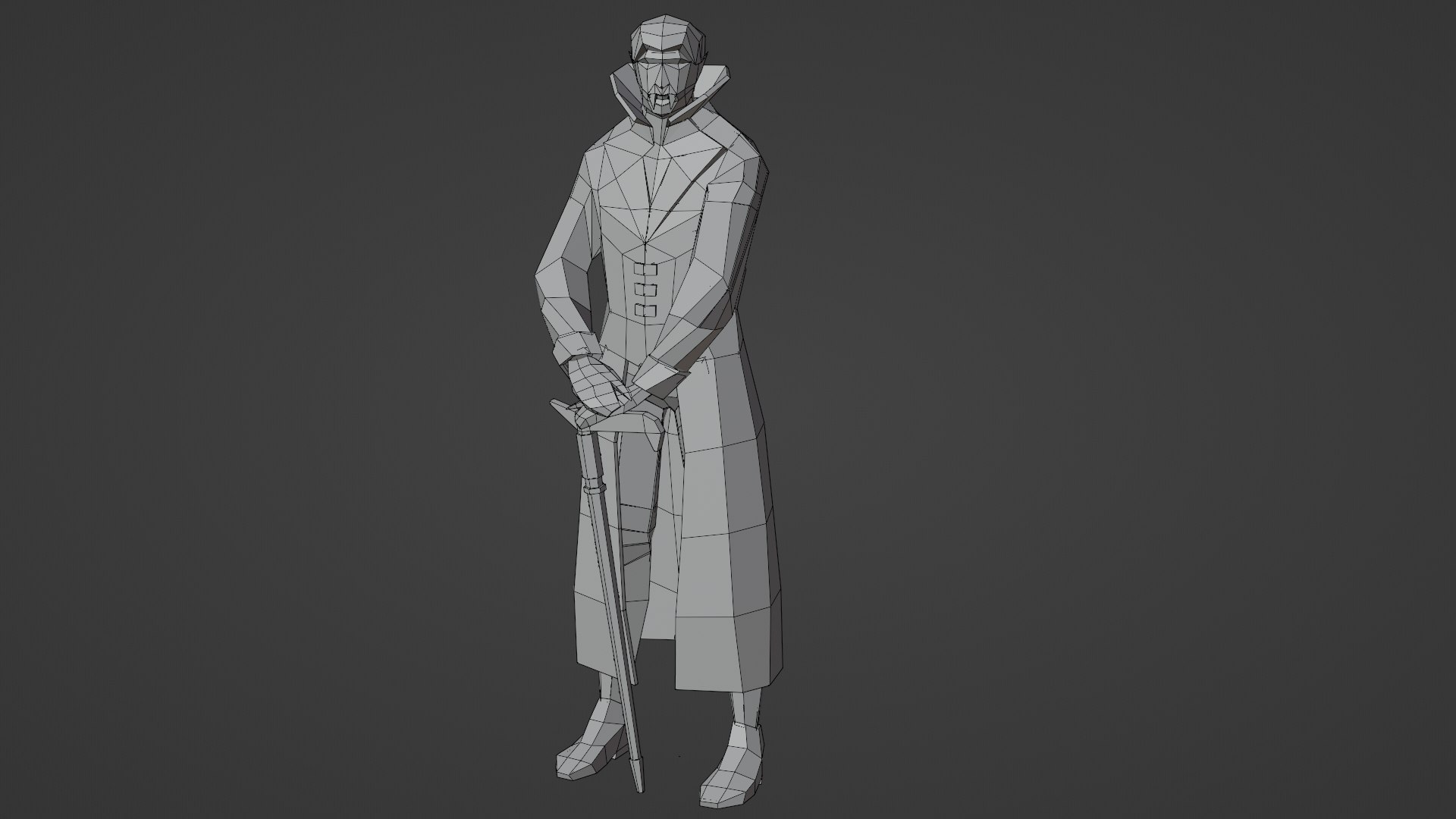 Dracula Vampire Undead Lowpoly Gameready Rigged 3D model - TurboSquid ...