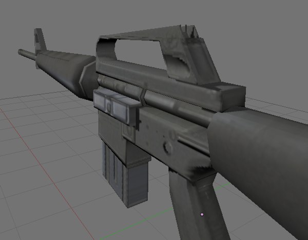 m16 xm16e1 3d model