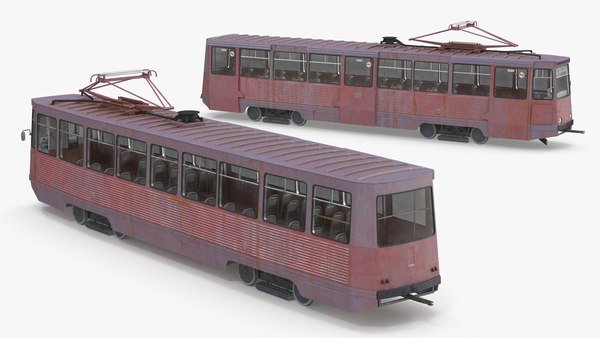 modelo 3d KTM-5 Tranvía soviético antiguo - TurboSquid 2129038