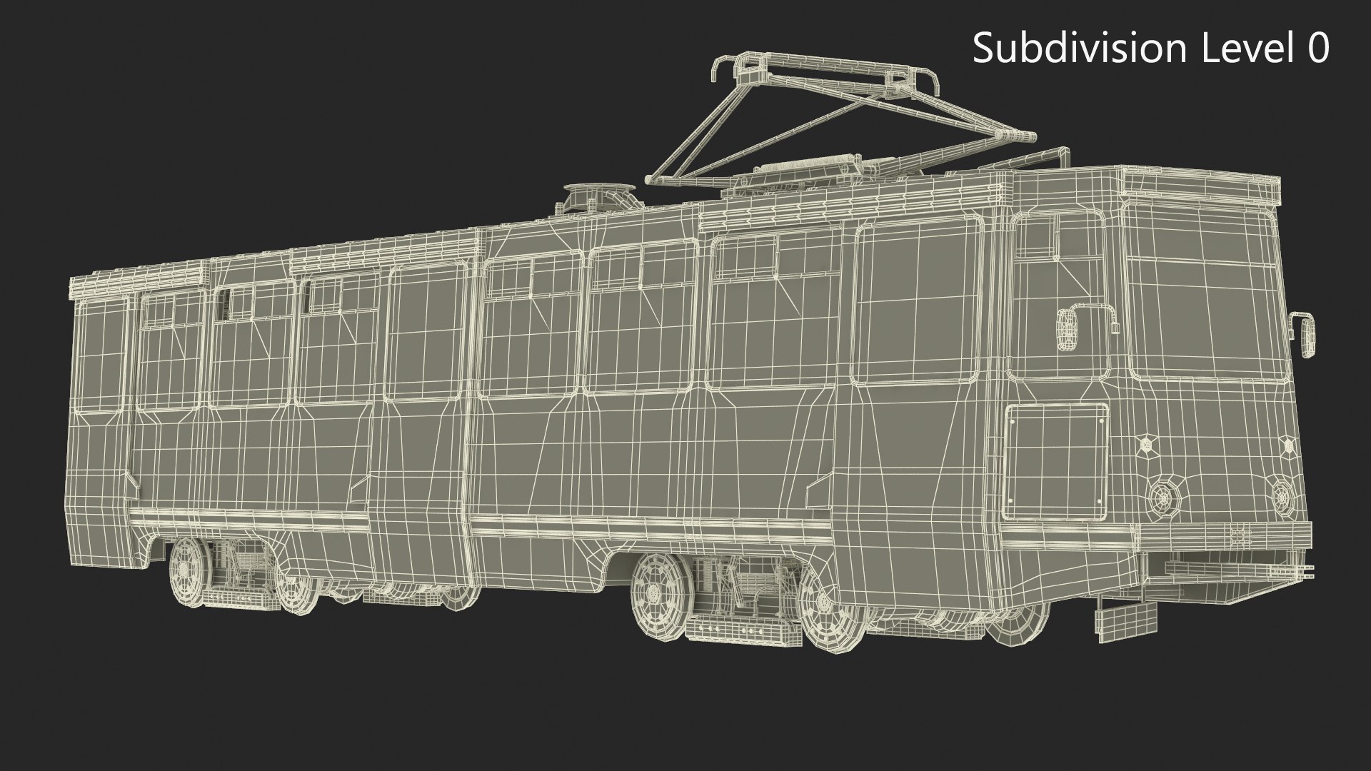 KTM-5 Soviet Tram Old 3D model - TurboSquid 2129038