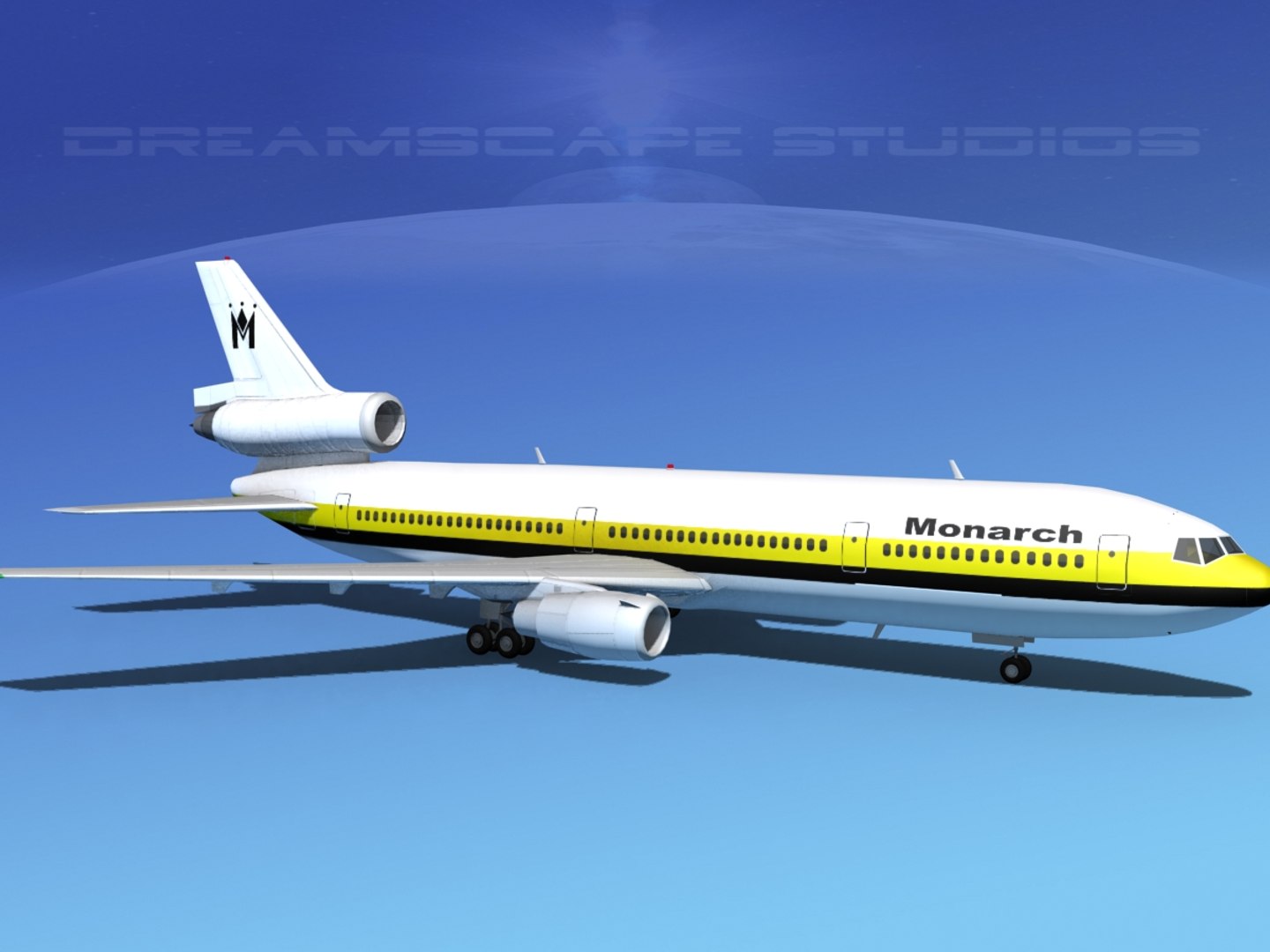 3d Douglas Dc-10