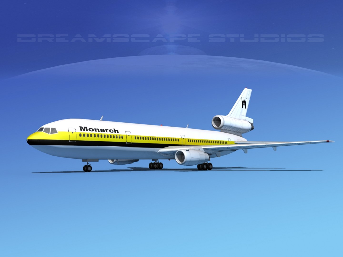 3d Douglas Dc-10