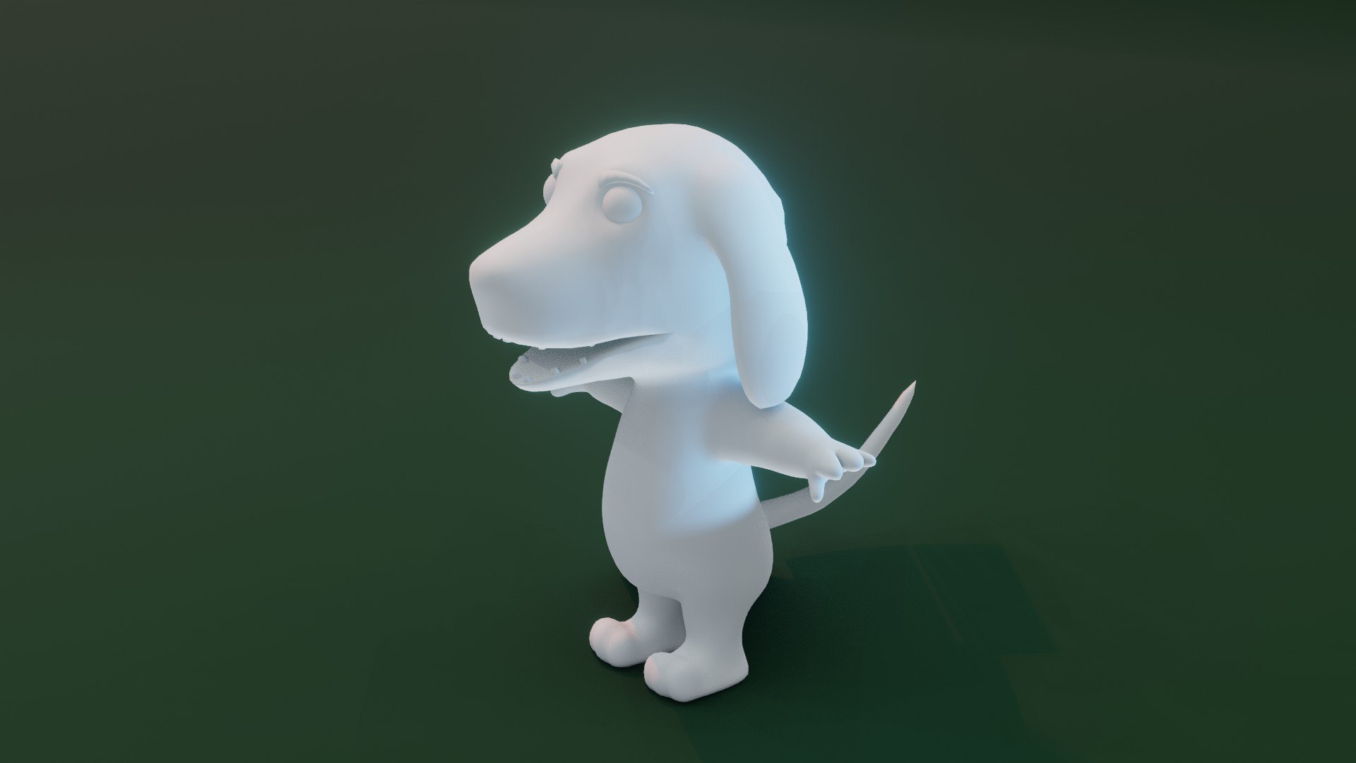 3D Cartoon Hound Dog Animated And Rigged Base Mesh 3D Model Model ...