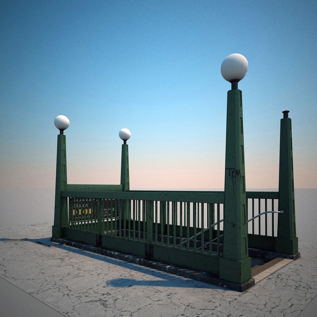 subway entrances 3ds
