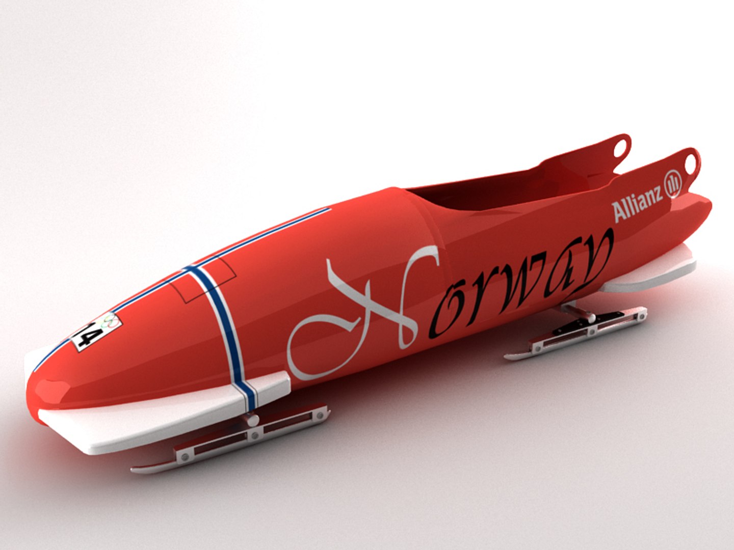 3d Bobsleigh Sled - Norway