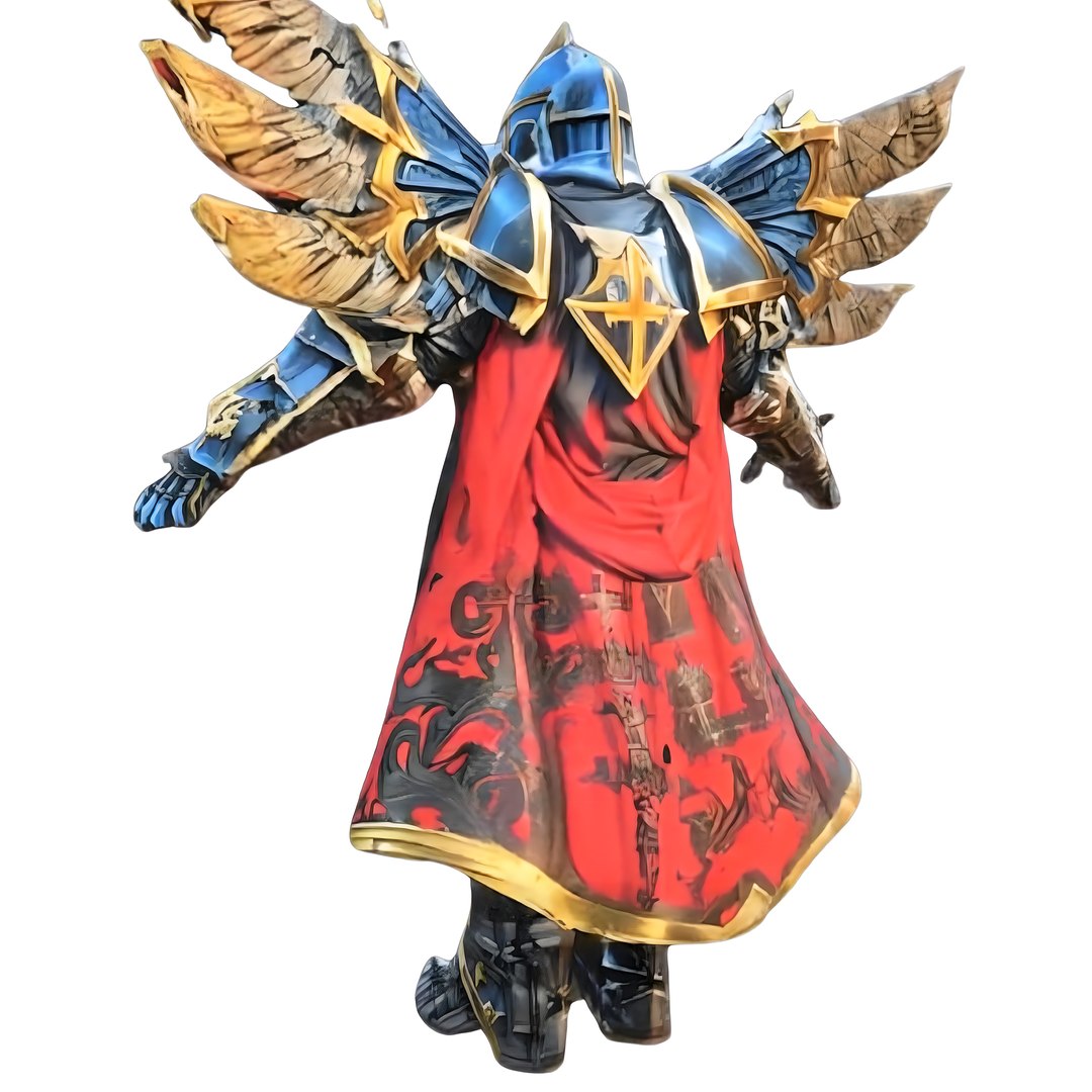 Corrupted Temple Crusader Knight - Realistic 3D Game Model 3D model ...