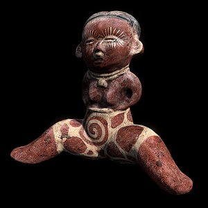 3d model of figure palenque replica