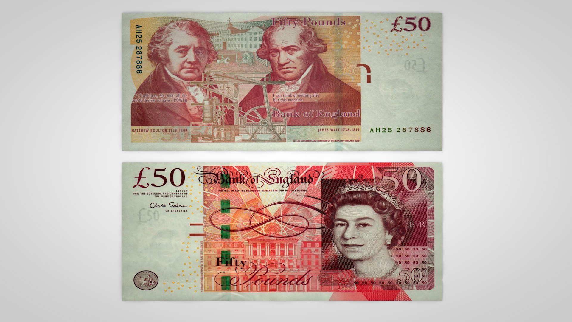 3D 50 Pounds Note - TurboSquid 1151306