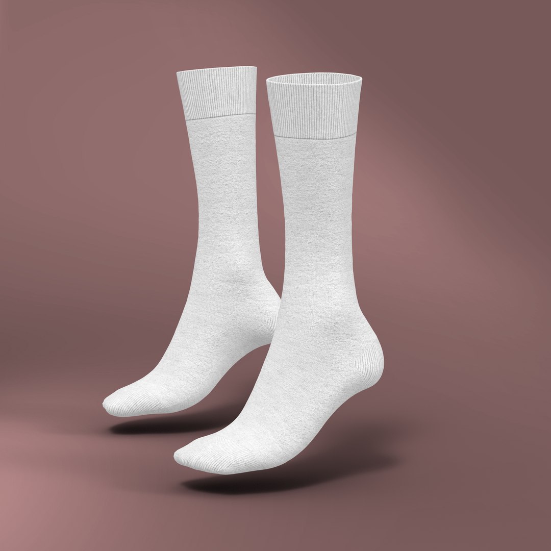 Socks Unisex Clo3d Marvelous Designer Model - TurboSquid 2002385