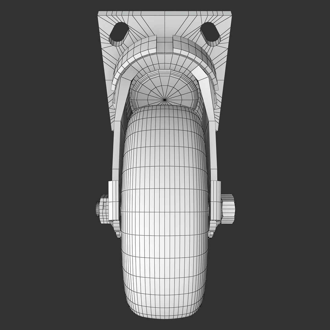 3d Model Of Caster Wheel