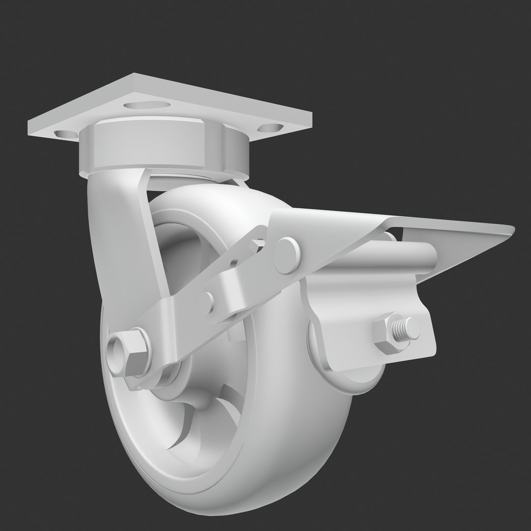 3d Model Of Caster Wheel