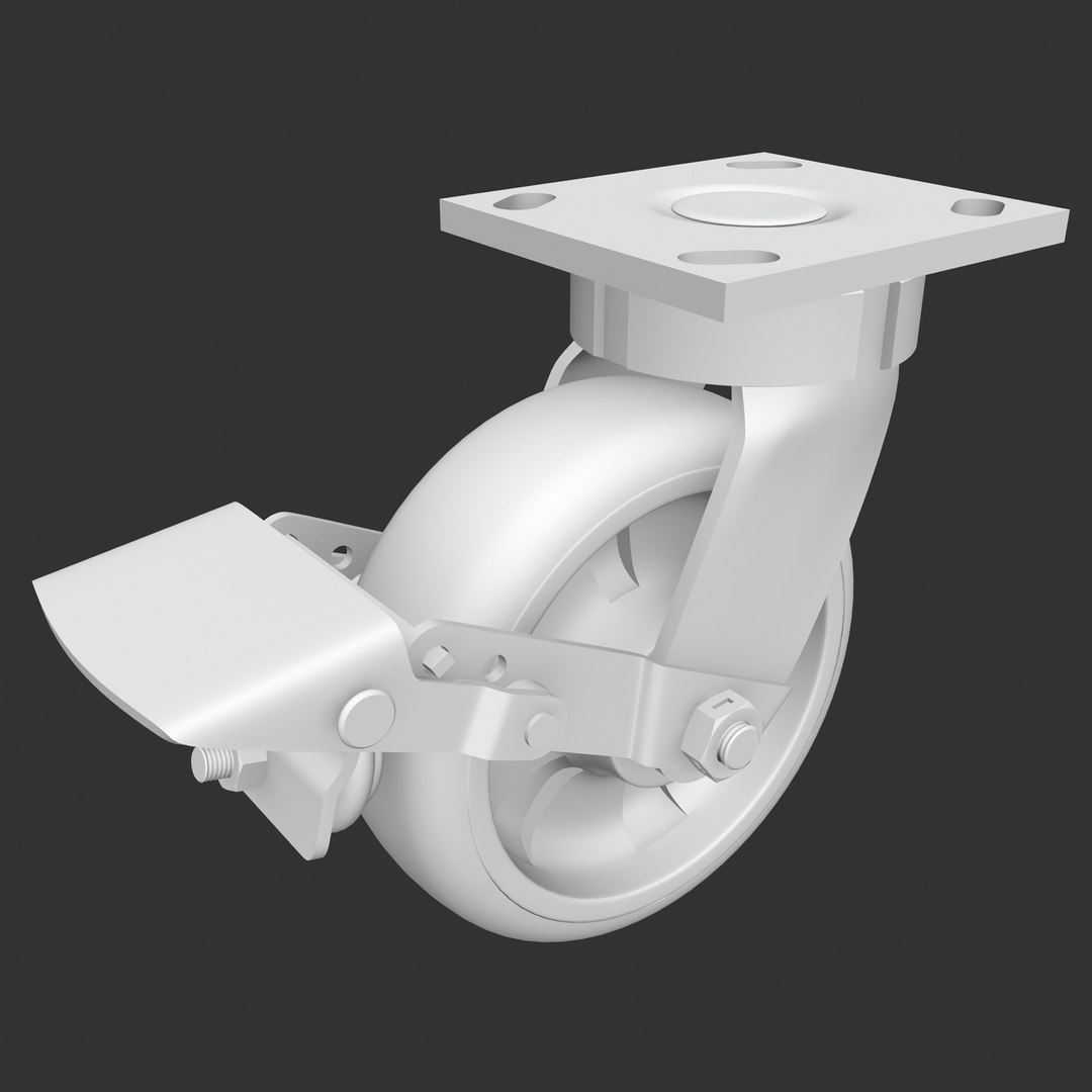 3d Model Of Caster Wheel