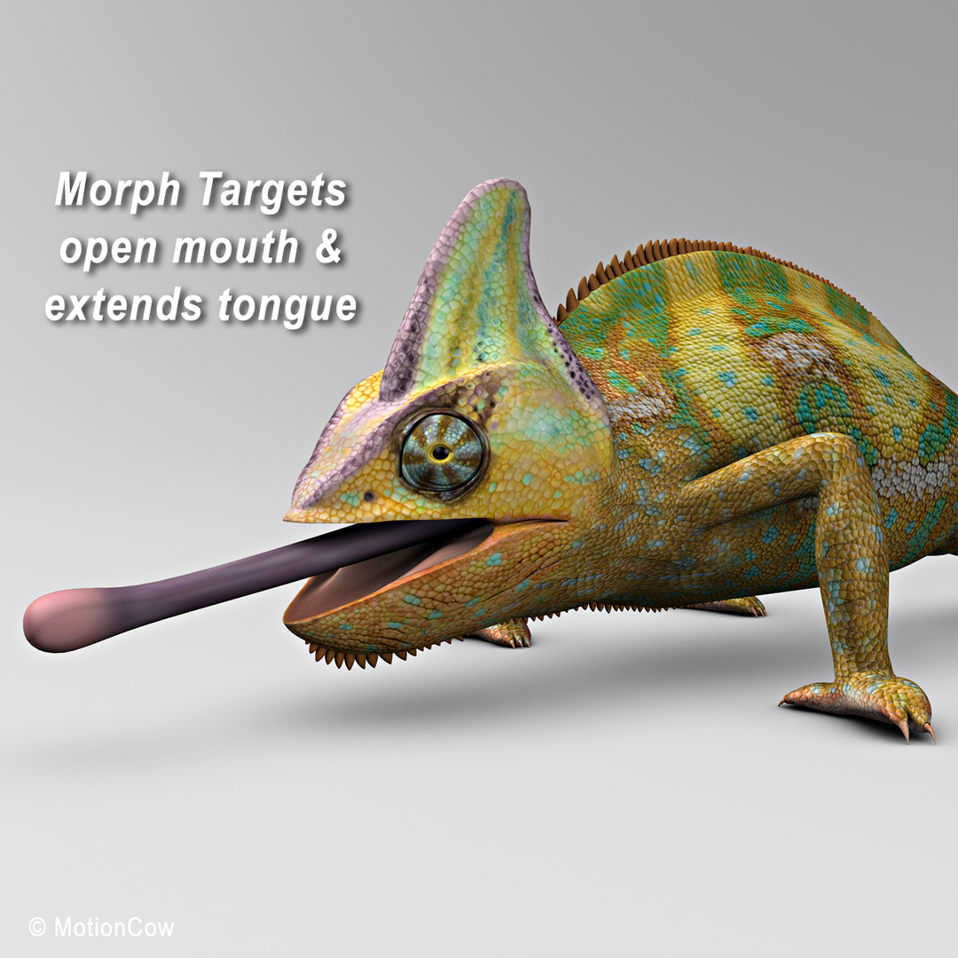 chameleon color 3d max