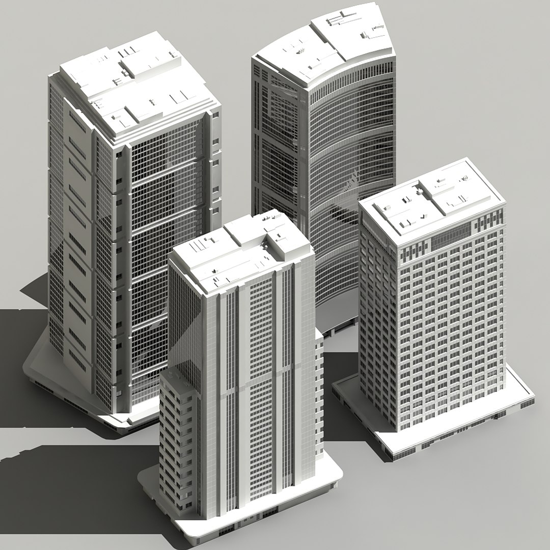 3d Skyscrapers Model