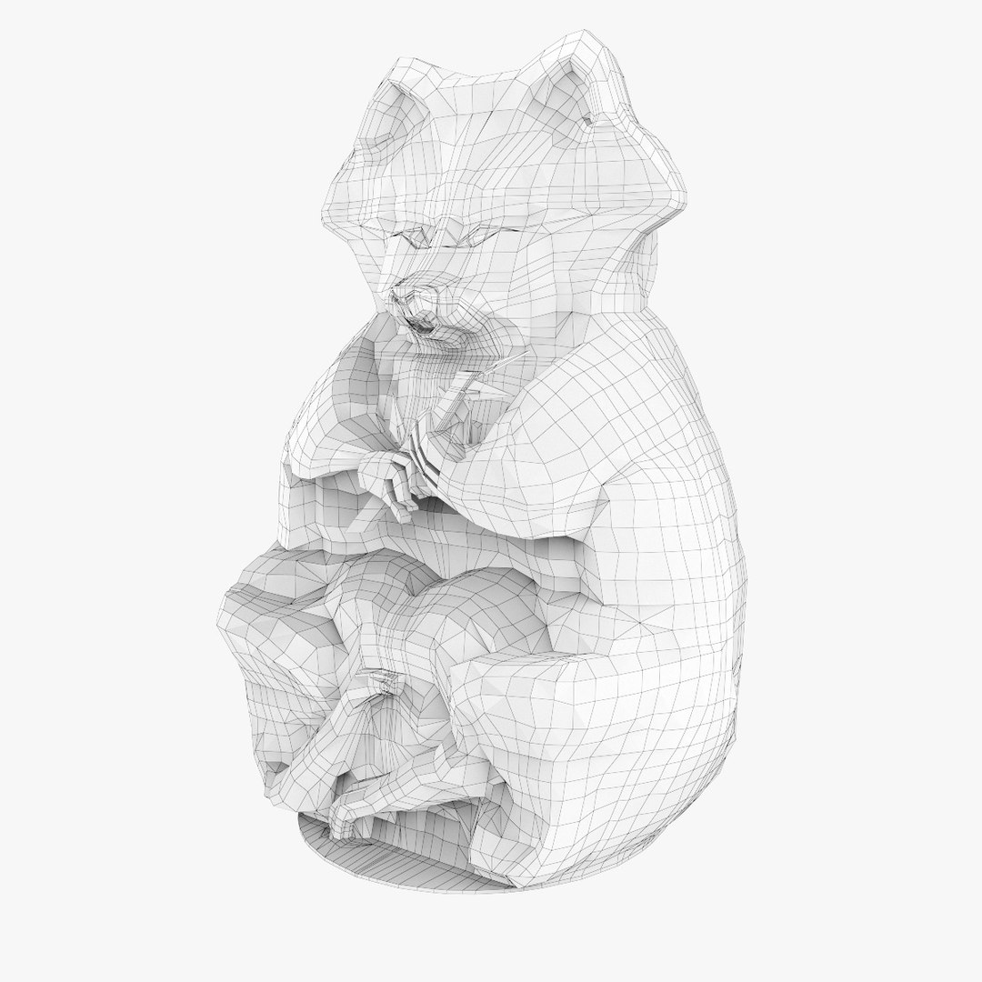 Tanuki Raccoon Dog 3D Model - TurboSquid 1320301