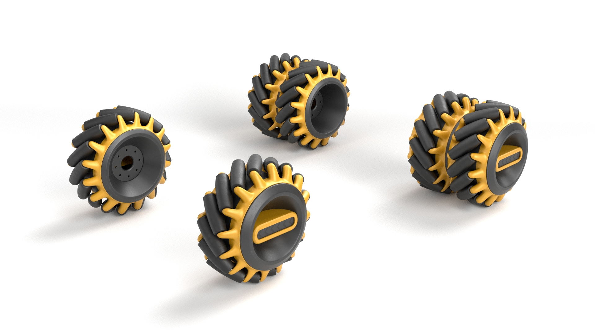 3D Mecanum Wheels - Version 01 - TurboSquid 2130025