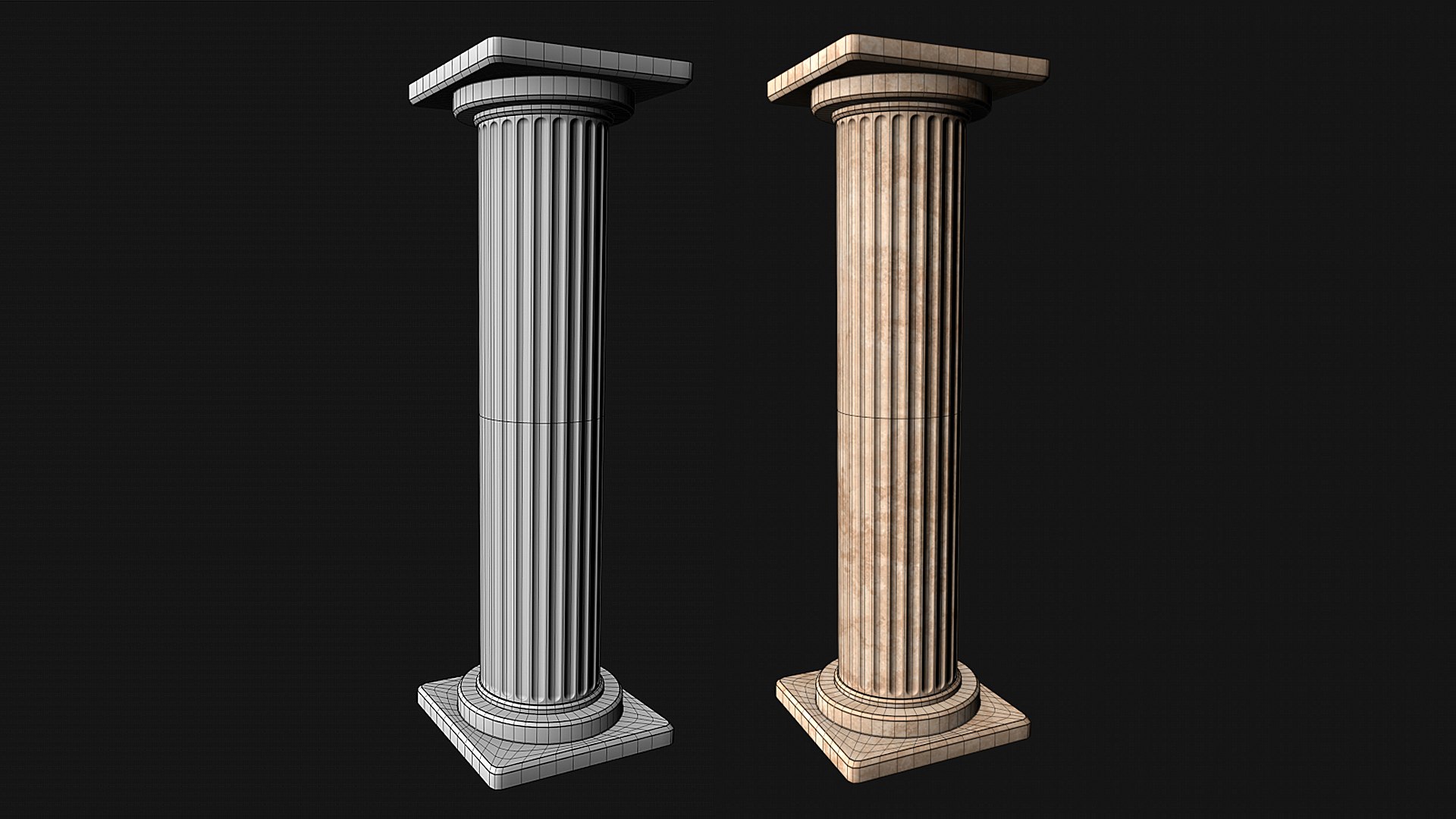 Antique Column 3D Model - TurboSquid 2361182