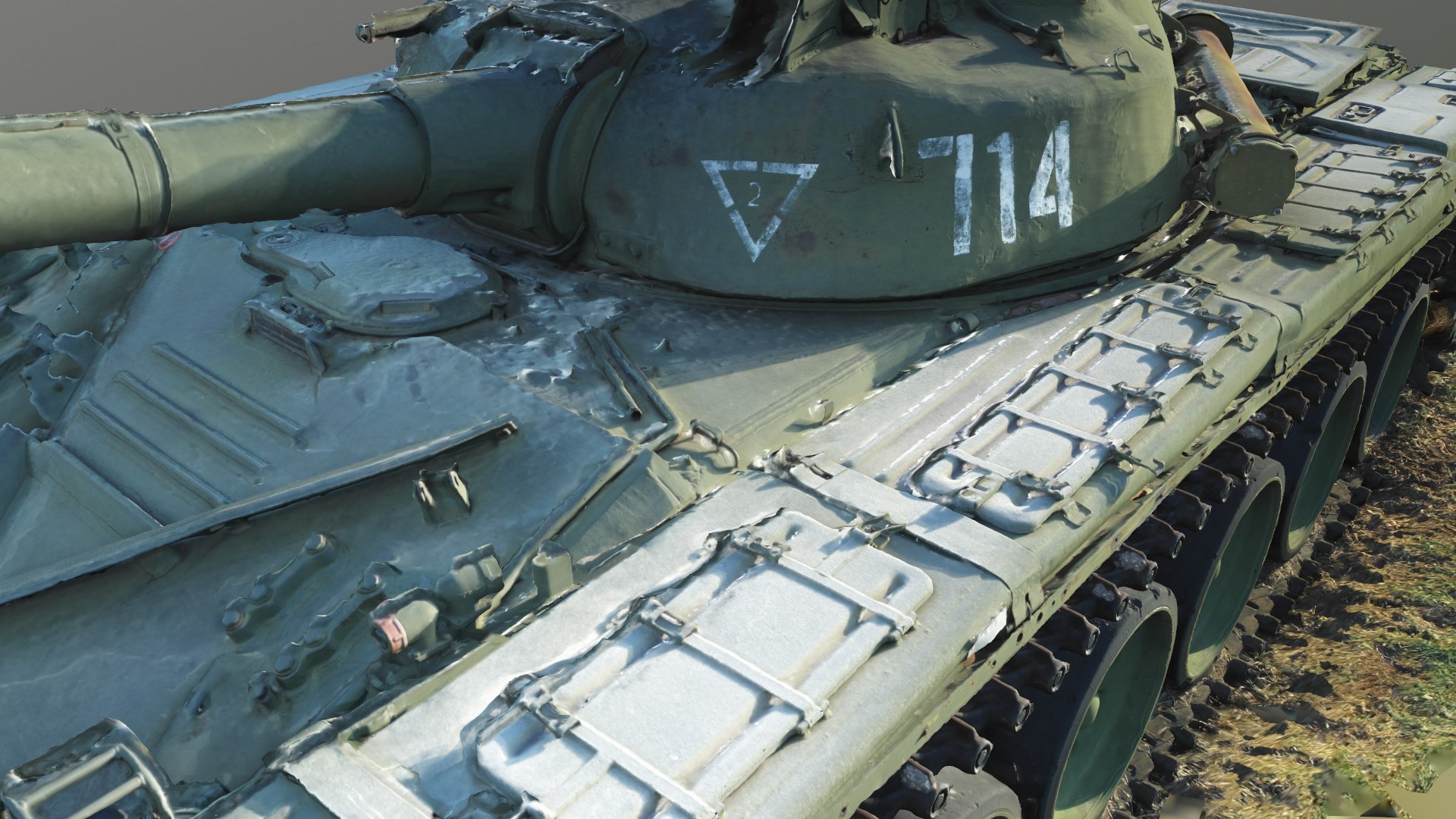 T-72 Main Battle Tank Photogrammetry Scan model - TurboSquid 2179486