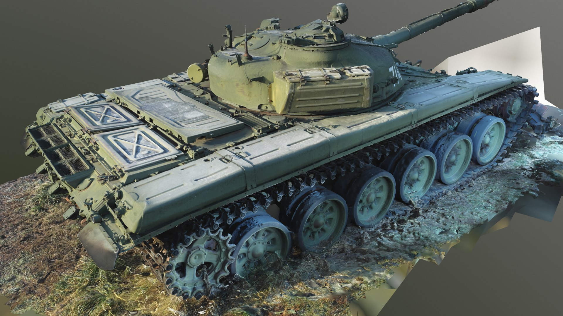 T-72 Main Battle Tank Photogrammetry Scan model - TurboSquid 2179486