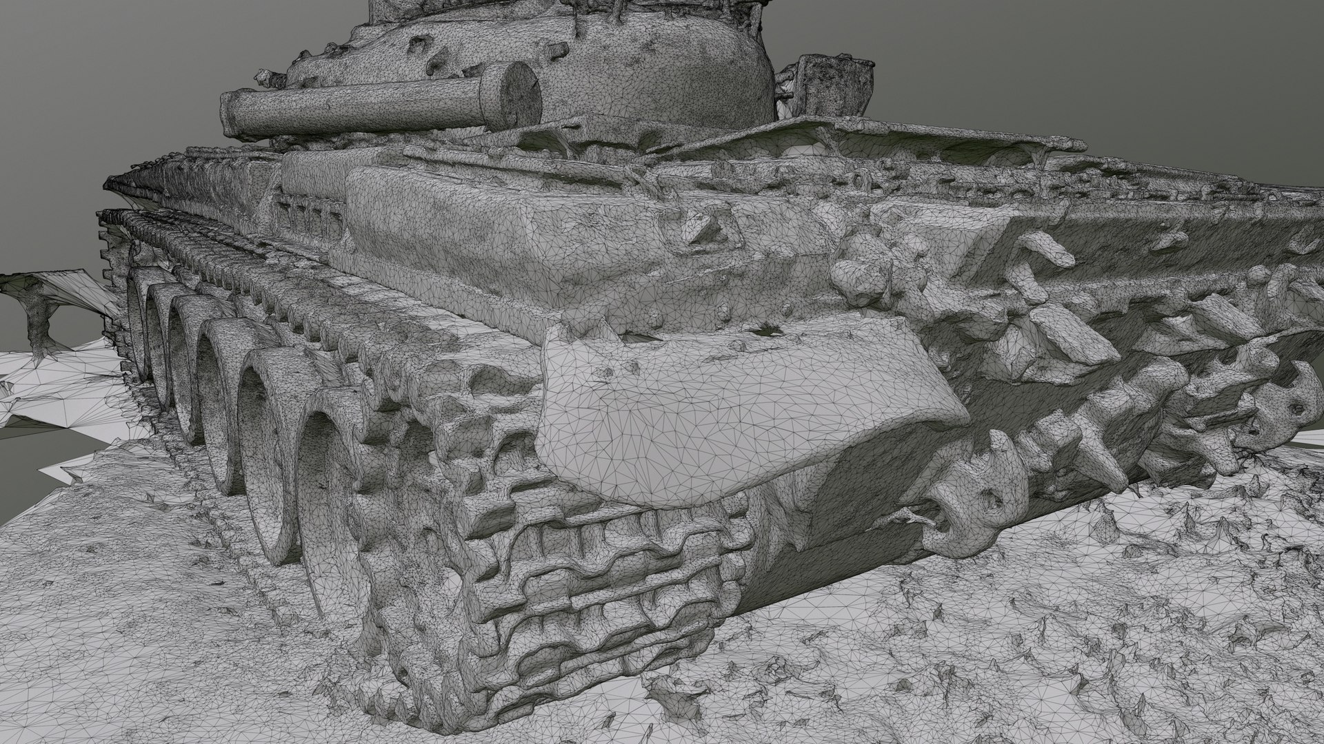T-72 Main Battle Tank Photogrammetry Scan model - TurboSquid 2179486