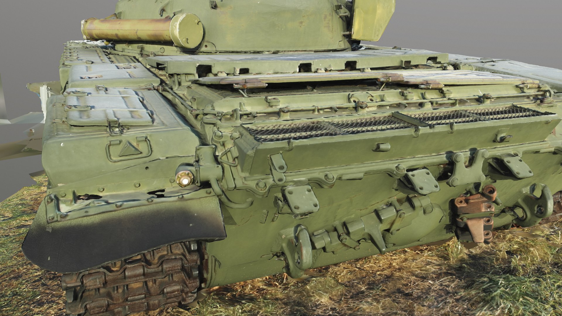 T-72 Main Battle Tank Photogrammetry Scan Model - TurboSquid 2179486