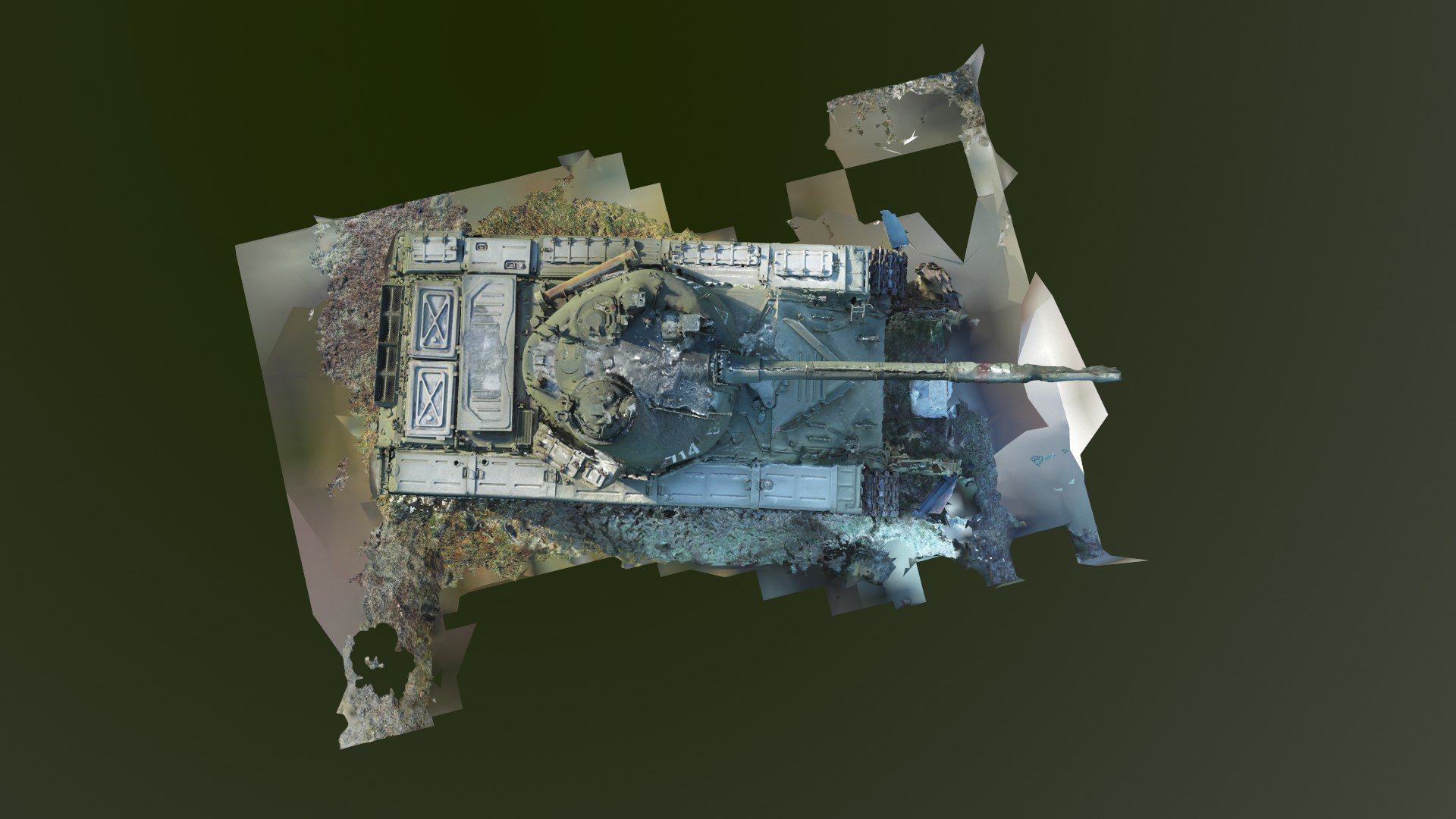 T-72 Main Battle Tank Photogrammetry Scan model - TurboSquid 2179486
