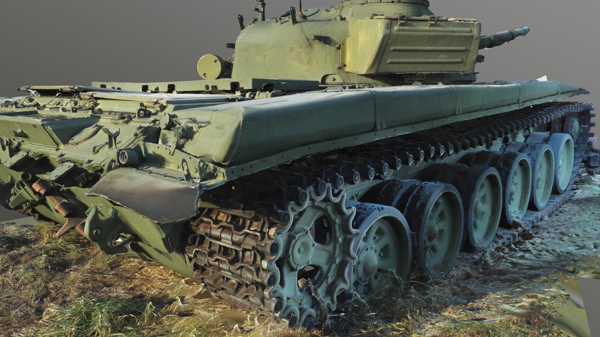 T-72 Main Battle Tank Photogrammetry Scan model - TurboSquid 2179486