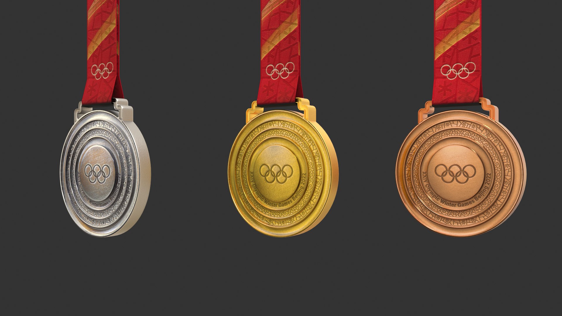 3D The 2022 Beijing Olympics Medal Olympic Medal - TurboSquid 1831966
