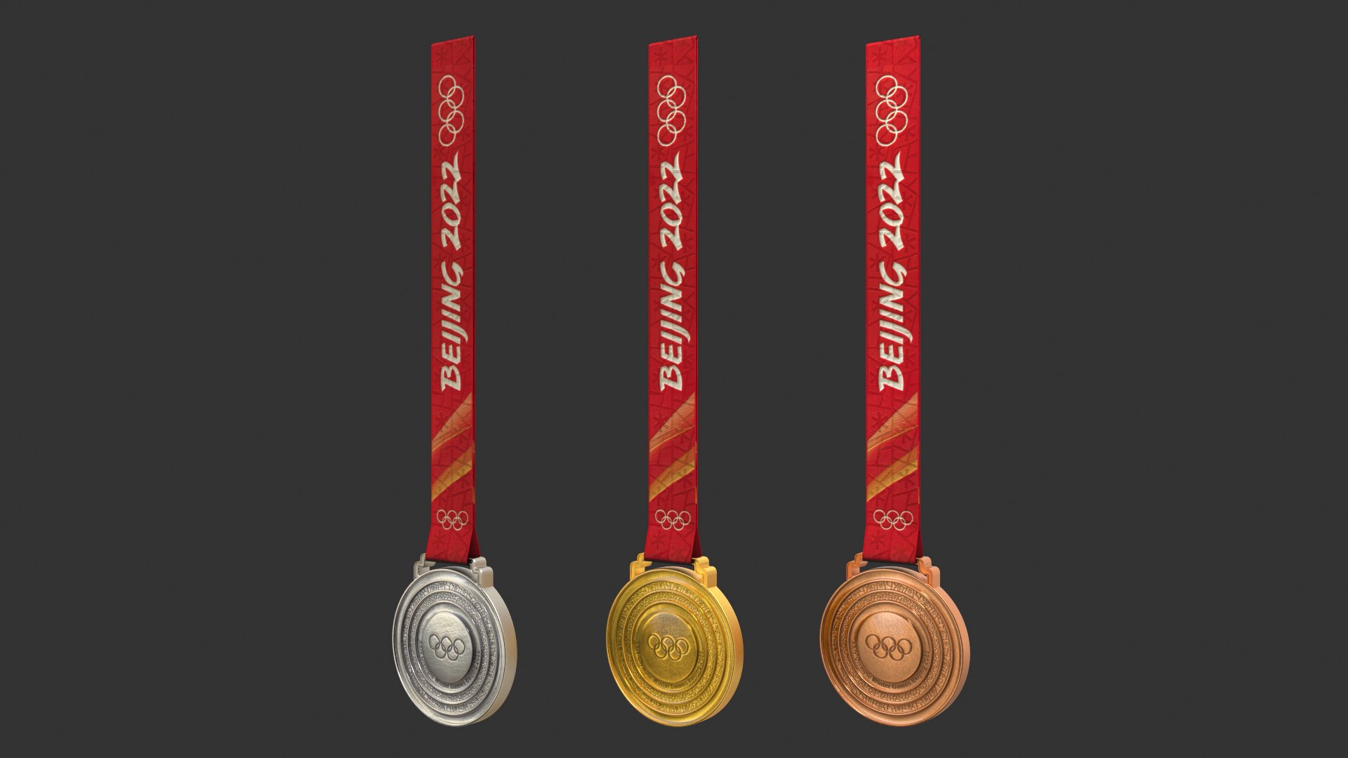 3D The 2022 Beijing Olympics Medal Olympic Medal - TurboSquid 1831966