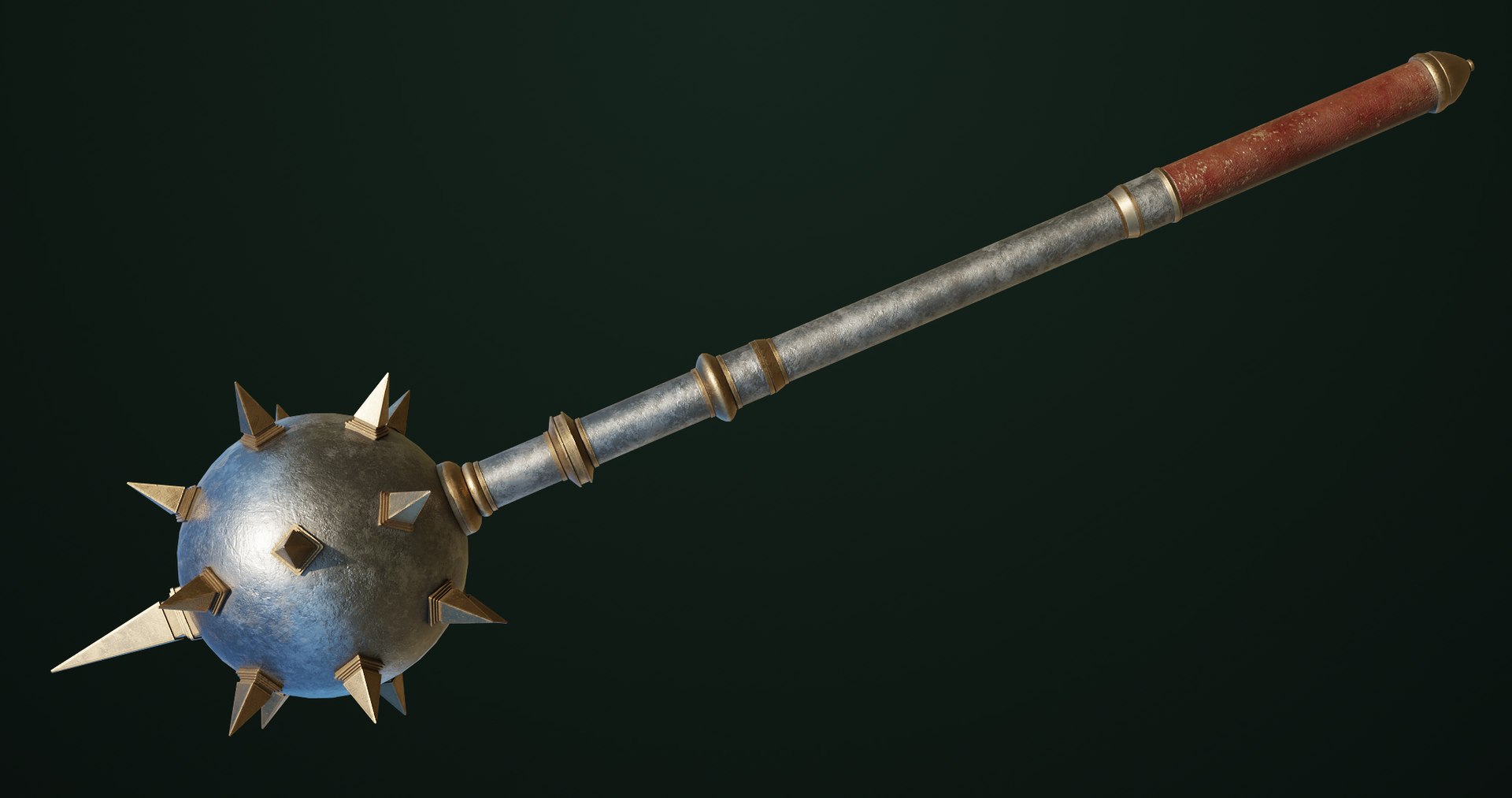 Old Medieval Mace All PBR Unity UE Textures Included 3D - TurboSquid ...
