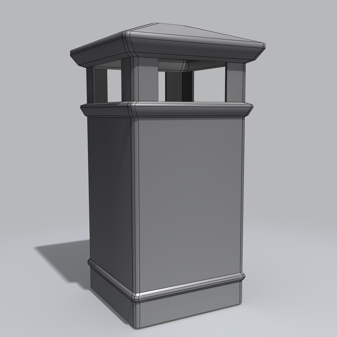 3d Realistic Bin