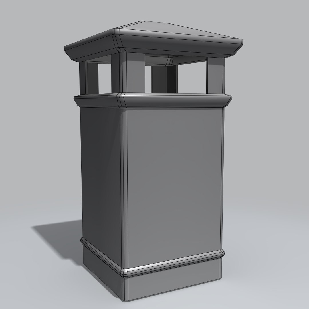 3d Realistic Bin