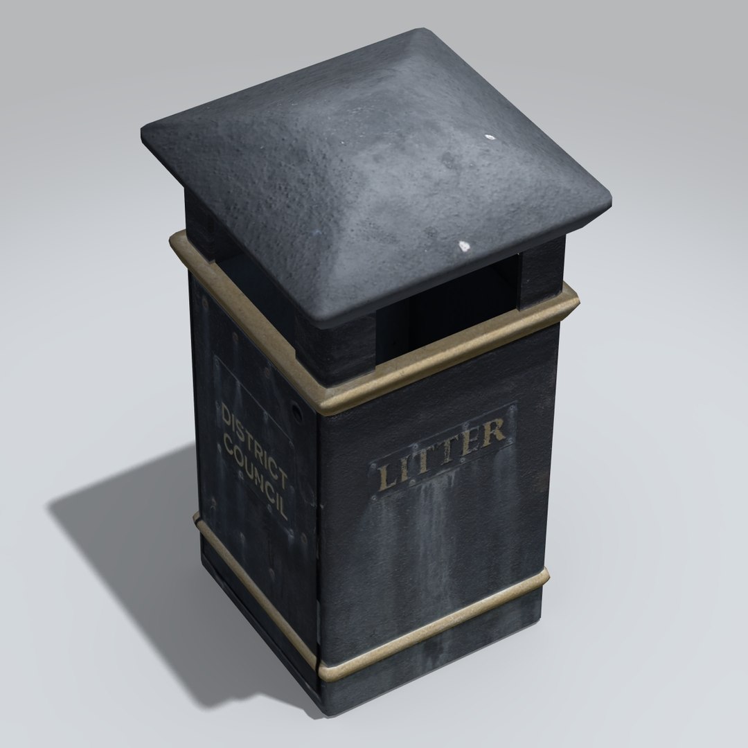 3d Realistic Bin