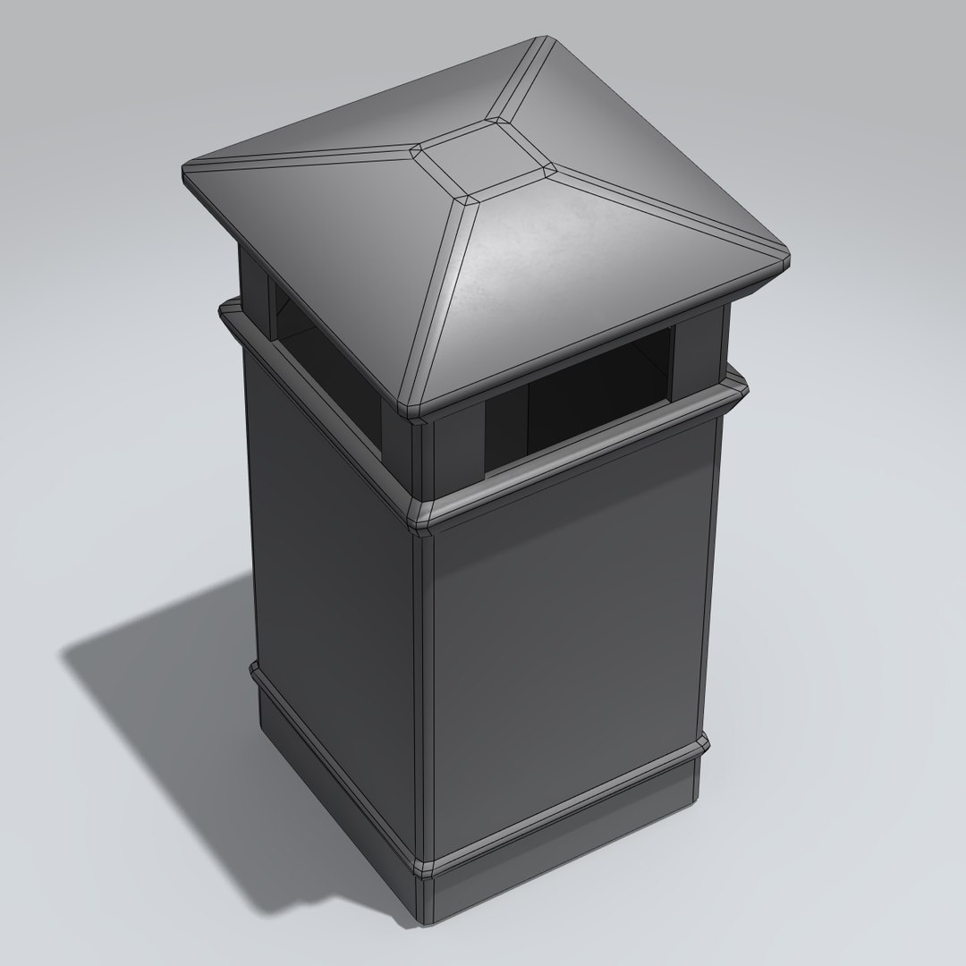 3d Realistic Bin