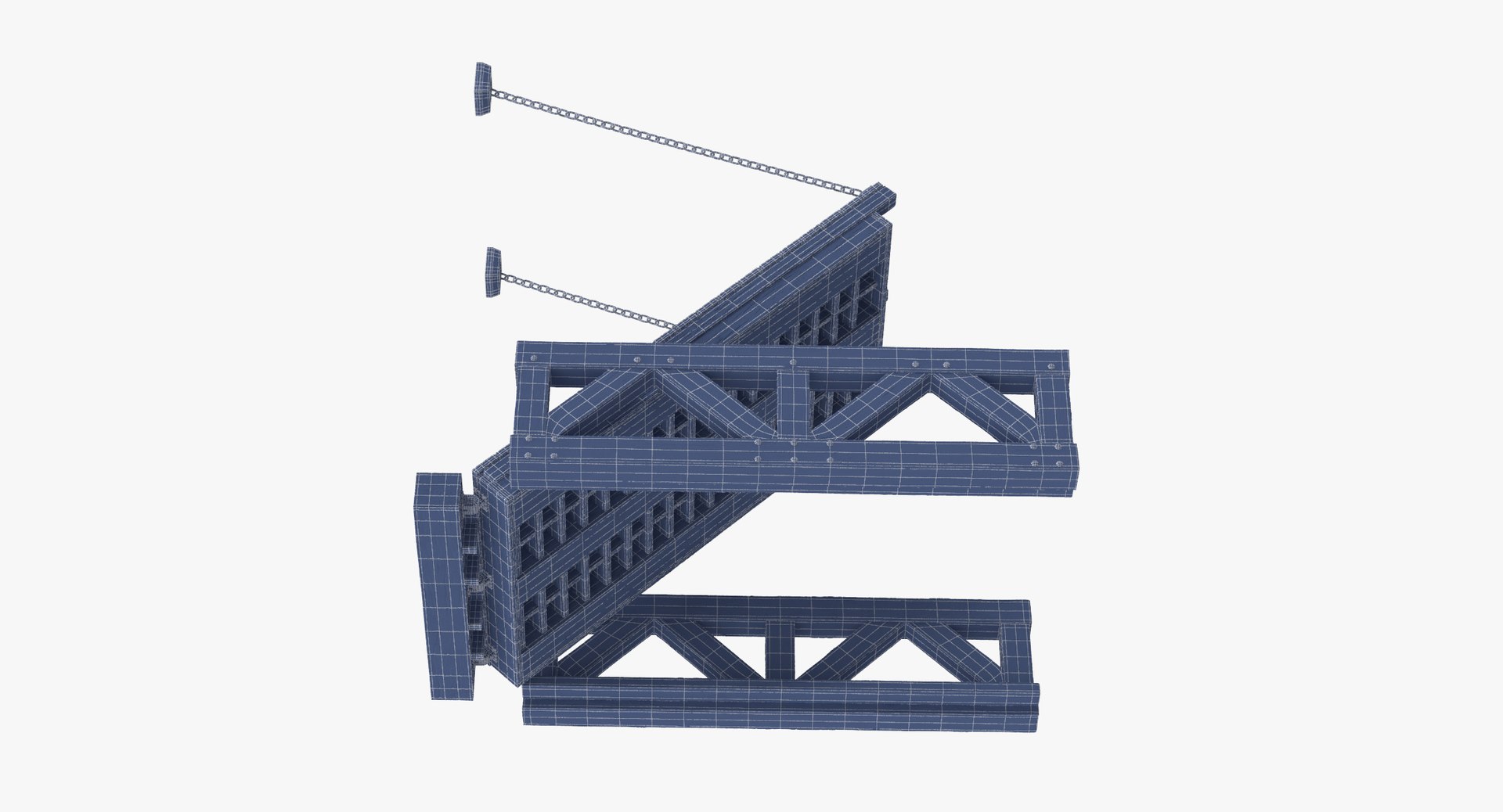 drawbridge 02 - 3d model