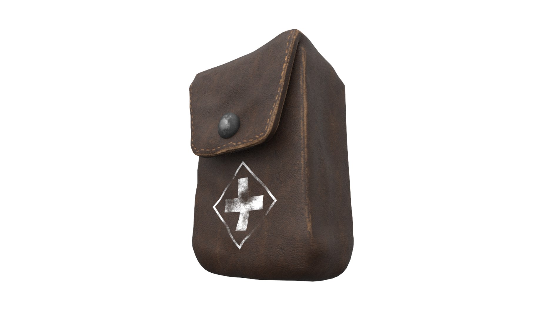 Leather Pouch Medical 3d Obj
