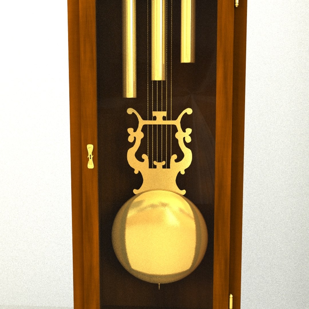 grandfather clock 3d model