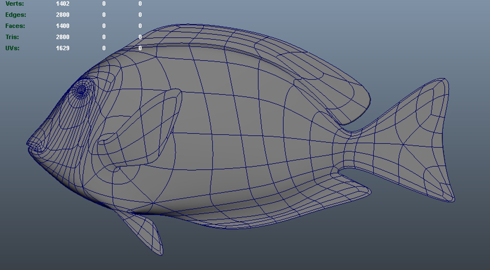 3D Model Doctorfish Fish | 1144339 | TurboSquid