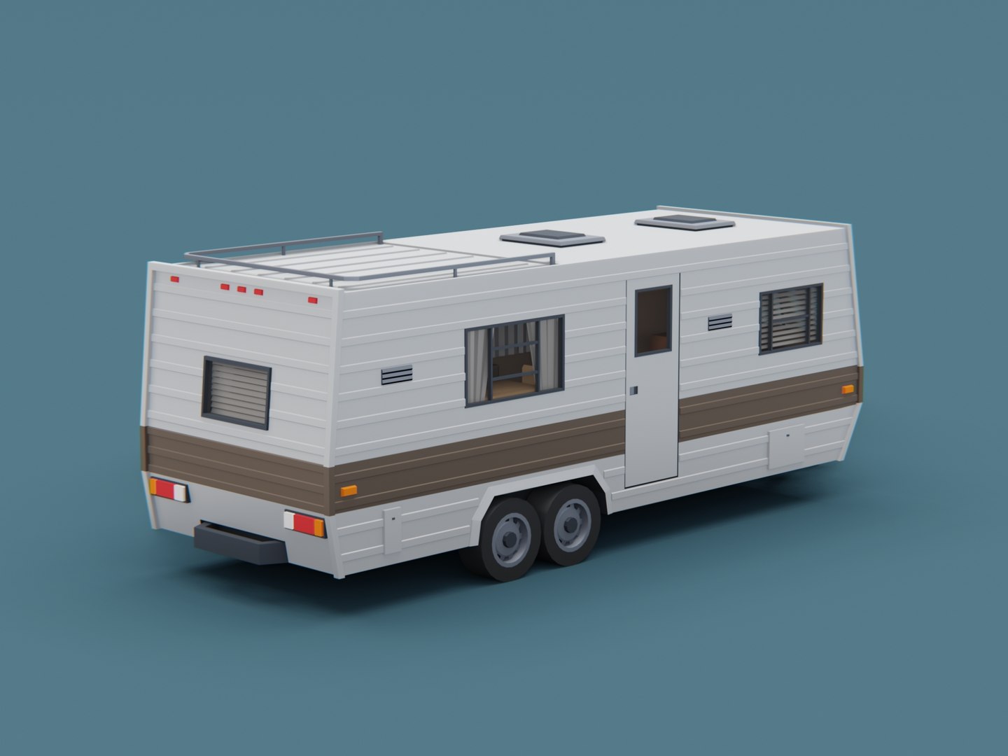Camper trailer and motorhome pack 3D model - TurboSquid 2044753